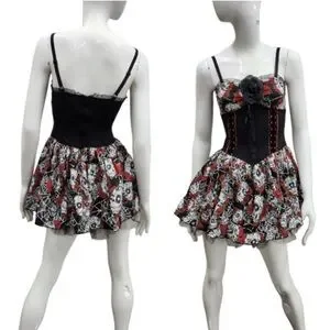Hot Topic | Dresses | Hot Topic Nwt Day Of The Dead Skull Dress | Poshmark
